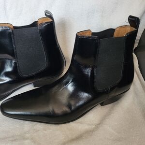 Topman | Shoes | Mens Topman Black Leather Chelsea Boots | Poshmark